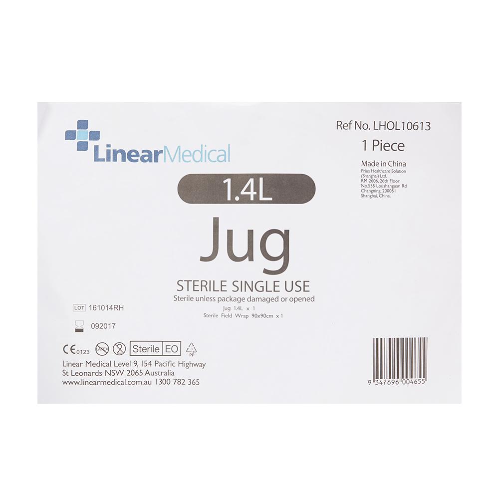 Jug Clear 1400ml Sterile – linear medical